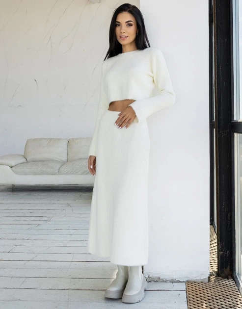 Білий пухнастий костюм 111580 M Білий від продавця: BALEM – в інтернет ...