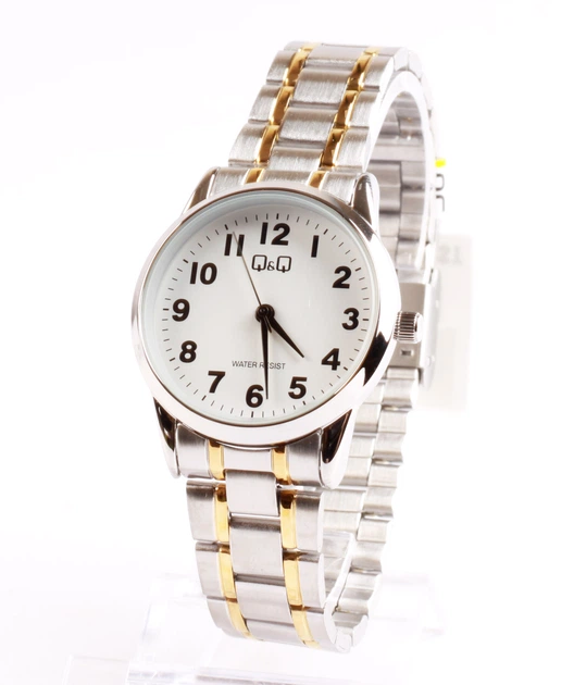 Наручний годинник Q&Q C09A-011PY Білий/Сріблястий – купити онлайн на ROZETKA
