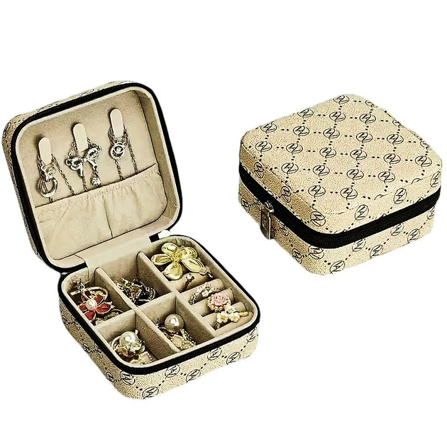 Органайзер скринька шкатулка скриня для прикрас ретро 10х10х5 5 см Бежевий від продавця J