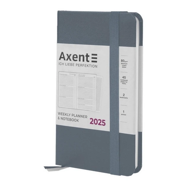 Еженедельник 2025 Axent Pocket Strong, 90x150 мм, серый (8508-25-62-A) – фото, отзывы ...