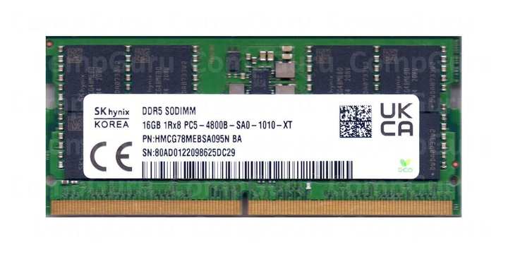 Оперативная память для ноутбука Hynix DDR5 16GB 4800MHz SO-DIMM 1Rx8 ...