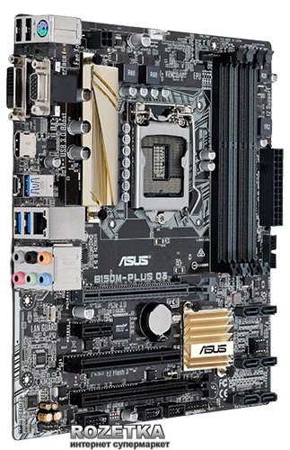 Материнская плата Asus B150M-Plus D3 (s1151, Intel B150, PCI-Ex16 ...