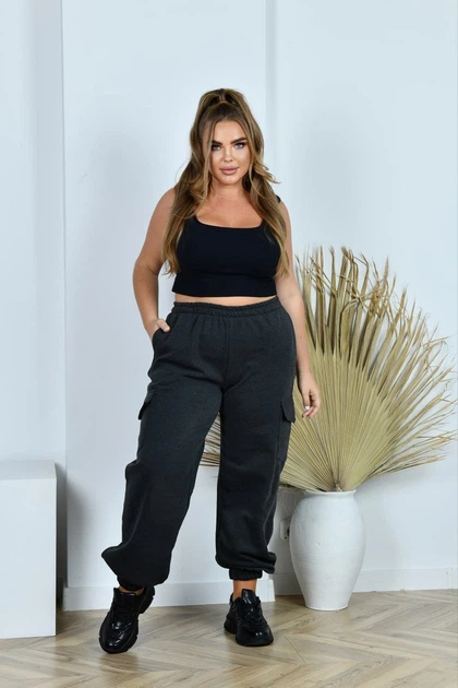 Теплі штани на флісі, мод ФЛ 4426-3677, графітовий, розмір 60-62 від ...