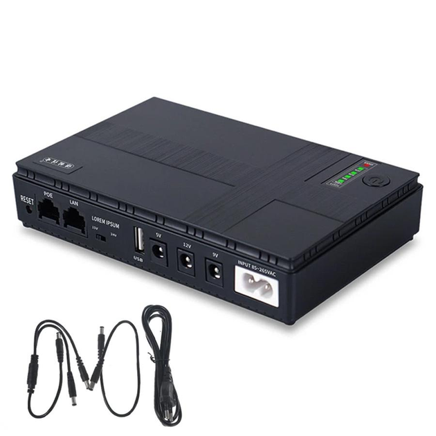 Повербанк ИБП Mini UPS для Wi-Fi роутера 18W 5В, 9В, 12В 10400 мАh ...