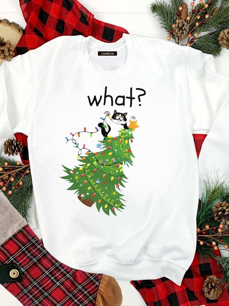 Свитшот женский Love&Live Glittery Christmas Tree LLP05059 XS Белый (LL2000000532820) – в ...