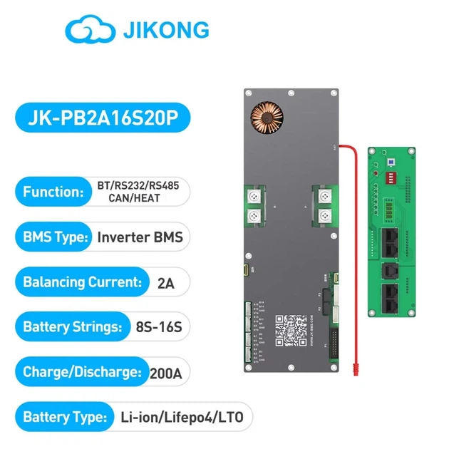 Инверторная плата BMS Jikong JK-PB2A16S20P 200/350A – фото, отзывы, характеристики в интернет ...