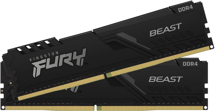 Оперативна пам'ять Kingston Fury DDR4-3200 16384MB PC4-25600 (Kit of 2x8192) Beast Black ...