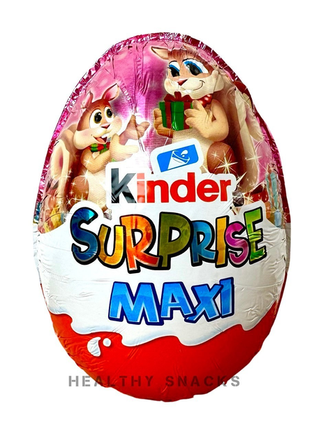 Шоколадное яйцо Kinder Maxi 100 г Белочки (розовое) – купить в Украине ...
