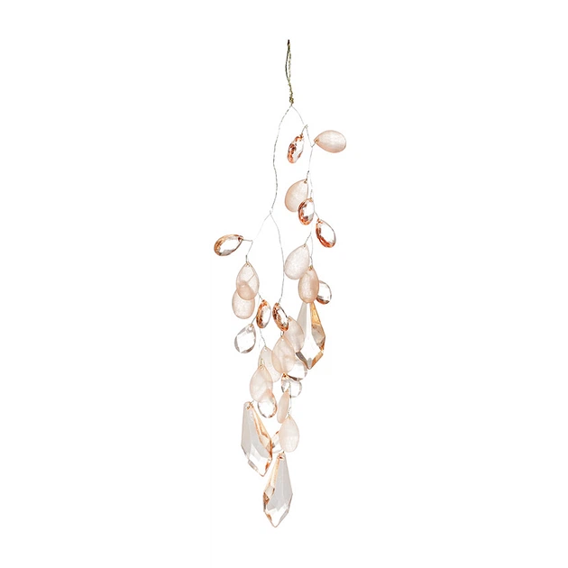 Іграшка на ялинку з кристалів BonaDi 839-184 33 см персик – фото, відгуки, характеристики в ...