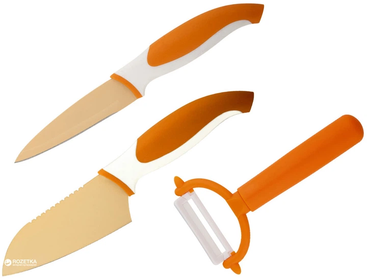 Набор ножей Granchio Coltello из 3 предметов Оранжевый (88685) – купить ...