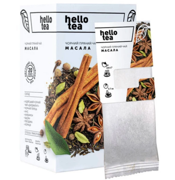 Чай Hello Tea "Масала" 20шт від продавця: Vegan Point – ROZETKA ...