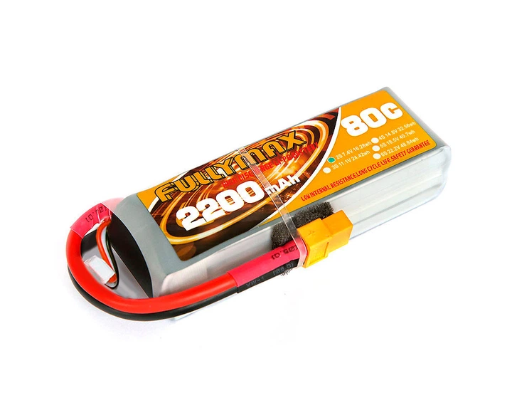 Аккумулятор Fullymax 7.4V 2200mAh Li-Po 2S 80C XT60 – фото, отзывы ...