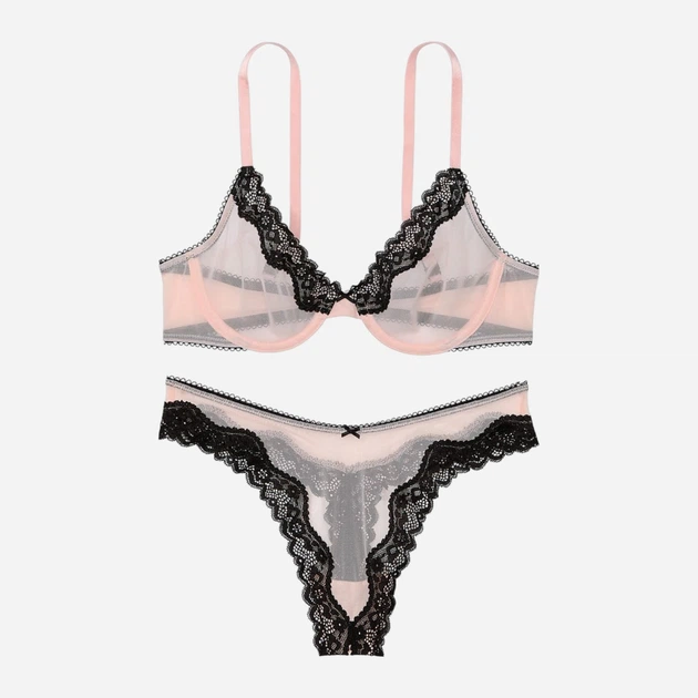 Комплект (бюстгальтер + трусики танга) Victoria's Secret 986264654 34D ...