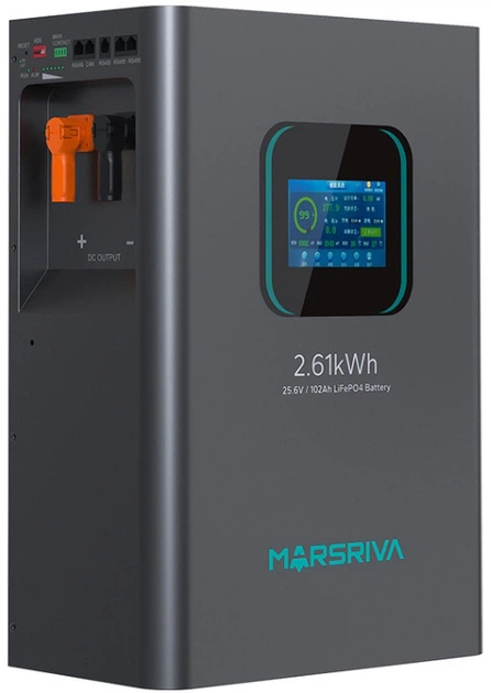 Акумуляторна батарея Marsriva LiFePO4 25.6V 102Ah 2.61KWH (MR-LFP24-100 ...