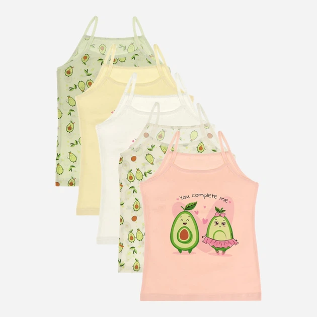 Набор детских маек 5 шт для девочки Donella 43711201B 86-92 см Комбинированый (8697840746681 ...