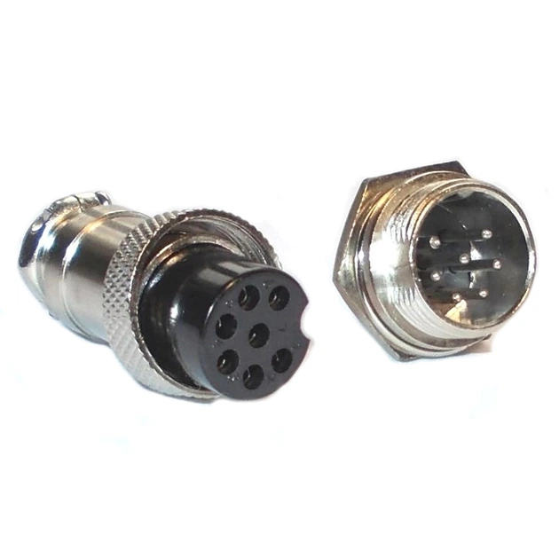 Разъем цилиндрический GX16-7 (гнездо +штекер) – фото, отзывы ...