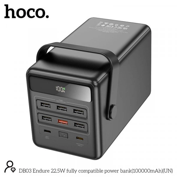 УМБ Hoco DB03 Endure 22.5W 100000mAh Black – фото, отзывы ...