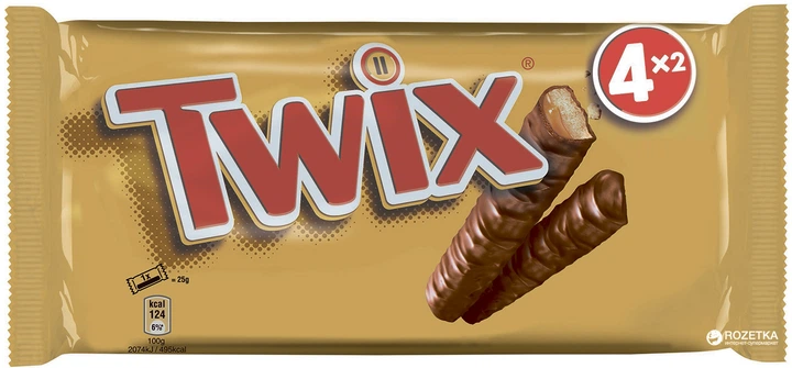 Упаковка батончиков Twix Multipack 18 шт x 200 г (5000159461337 ...