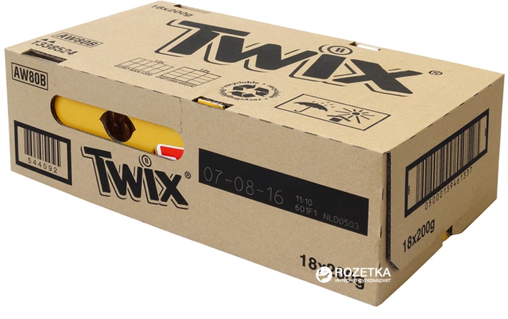 Упаковка батончиков Twix Multipack 18 шт x 200 г (5000159461337 ...