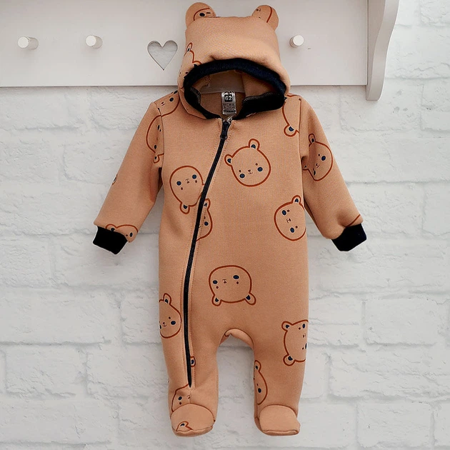 Комбінезон з вушками Ведмедик тринитка на флісі Blanka 56 50-56 см. (110651) от продавца ...