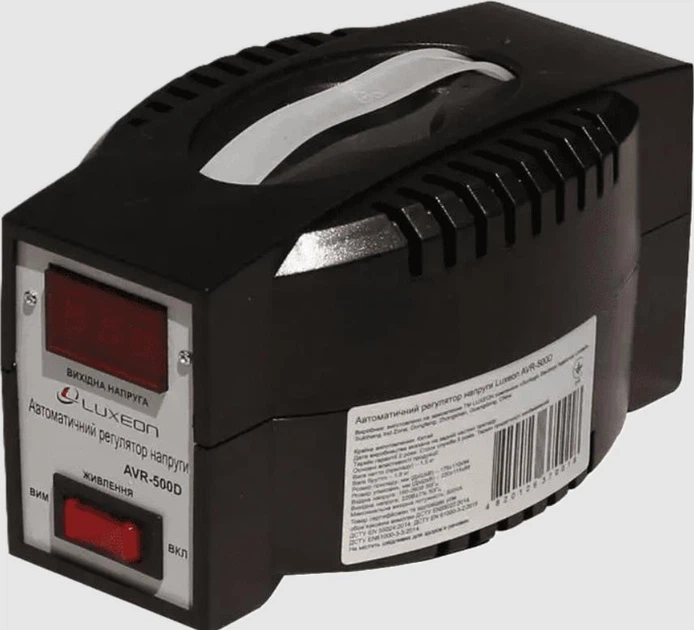 Стабилизатор Luxeon AVR-500D черный на 500 ВА – фото, отзывы, характеристики в интернет-магазине ...