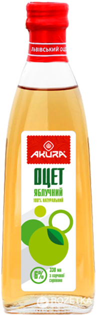 Уксус Akura спиртовой яблочный 6% 330 мл (4820178460354) – купить в ...
