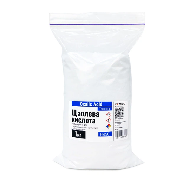 Щавлева кислота Klebrig тех. 1кг ЩВЛ.К-1 – фото, відгуки ...