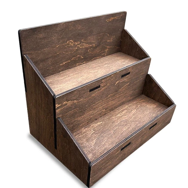 Барний органайзер для батончиків чаю та дрібного товару 30х20х24 см коричневий купити онлайн