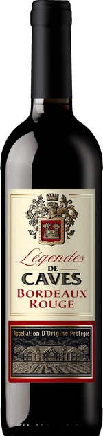 Вино Legendes de Caves Bordeaux Rouge AOC червоне сухе 0.75 л 13.5% ...