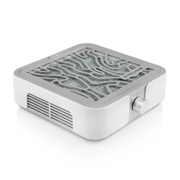 Вытяжка для маникюра CYCLONE X2 SILVER с угольным НЕРА-фильтром, 72 Вт ...