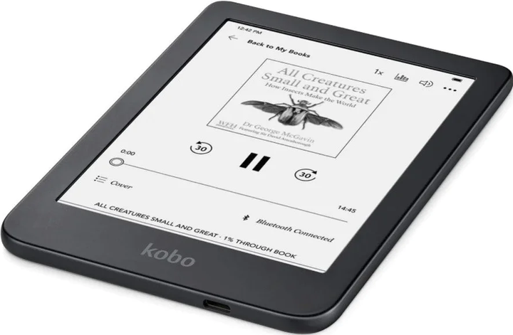 Електронна книга 6" Kobo Clara 2E / 16Gb / Linux / Wi-Fi / Bluetooth ...