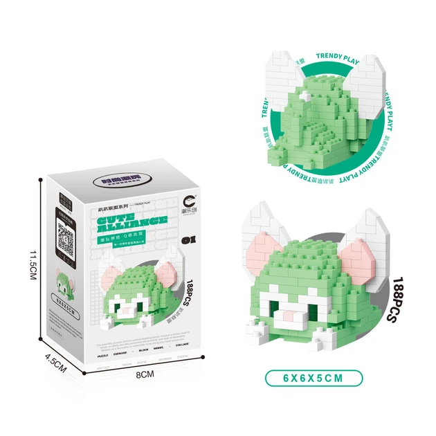 Конструктор ChaoLeChuang Кот Гелатони лежит на животике (188 деталей ...