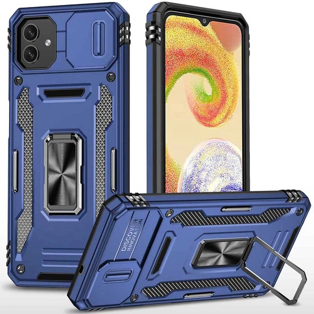 Чехол для Samsung Galaxy A05 Epic Camshield Army Ring Синий/Navy – фото ...