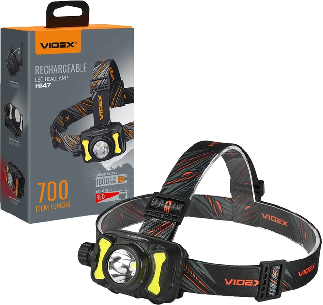 Налобный светодиодный фонарик VIDEX VLF-H147 700 лм 5000K – фото, отзывы, характеристики в ...