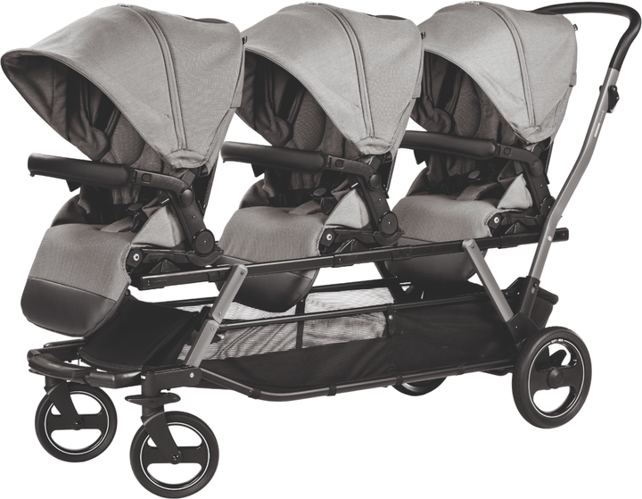 Коляска Peg-Perego для тройни Triplette Серая (PACK-TRIP000000001 ...