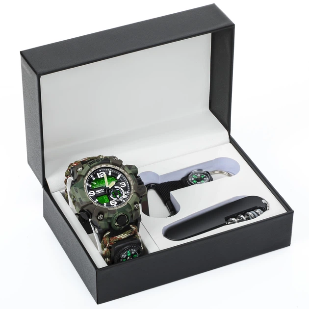 Подарочный набор BESTA Box Military Set с компасом Темно-зеленый (3360) – фото, отзывы ...