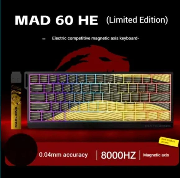 Ігрова клавіатура MADLIONS MAD 60HE Магнітні свічі – фото, отзывы ...