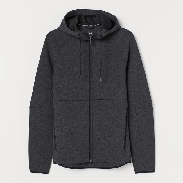 Спортивная кофта мужская H&M Sport 7404121wer M Темно-серая ...