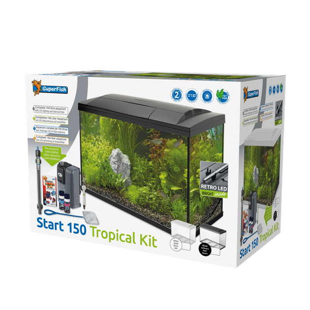 Акваріумний стартовий набір SuperFish Start 150 Aquarium Kit White ...