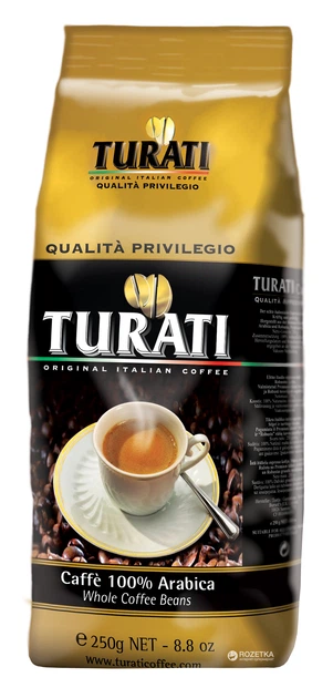 Купить Кофе в зернах Turati Qualita Privilegio 250 г (8034141060410 ...
