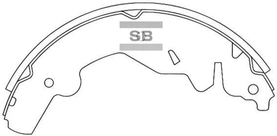 Комплект тормозных барабанных колодок Sangsin Brake (SA070) – фото ...