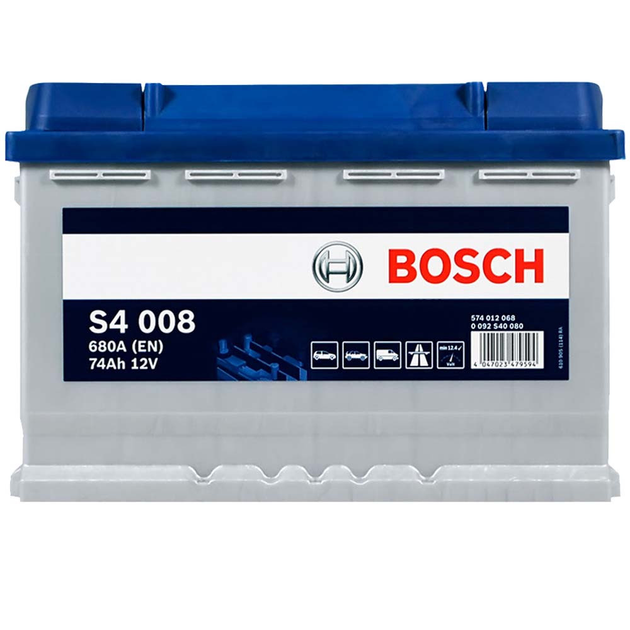 Автомобільний акумулятор BOSCH 74Ah 680A R+ 0092S40080 – фото, відгуки ...