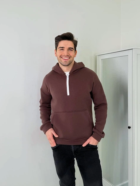 Худі чоловіче на флісі мод 1001 мокко розмір 50 52 від продавця Умная Хозяйка в інтернет