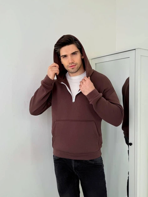 Худі чоловіче на флісі мод 1001 мокко розмір 50 52 від продавця Умная Хозяйка в інтернет