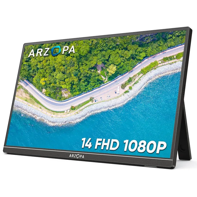 Портативний монітор Arzopa A1 Gamut Slim black 14" 1920x1080 60 Гц ...