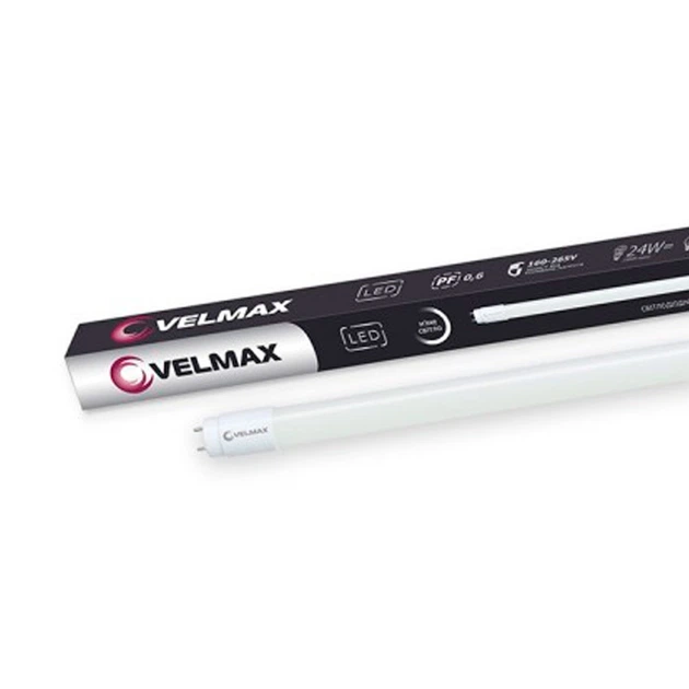 Лампа світлодіодна Velmax LED T-8 24W 4000K 2400Lm 1500мм – фото, відгуки, характеристики в ...