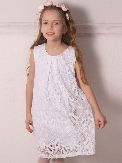 Детское платье для девочки Look Made With Love 121B 134/140 см Белое ...