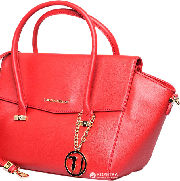 Женская сумка Trussardi Borsa Donna Flap Bag 75B492XX Красная ...