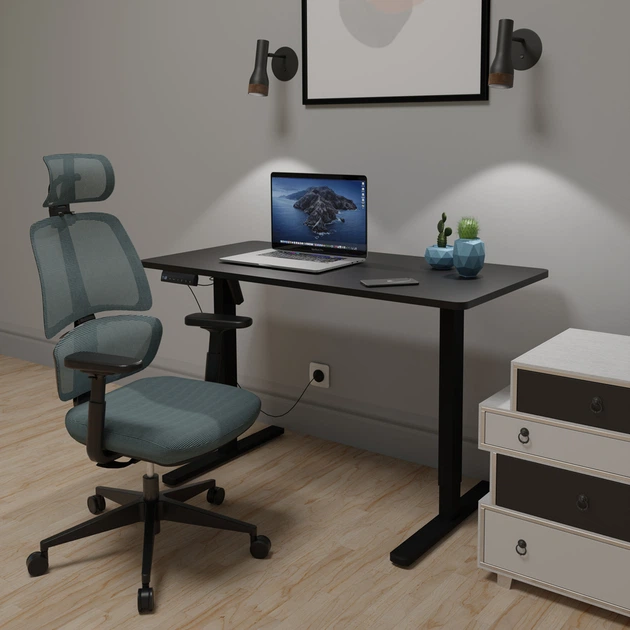 Кресло Mealux Leo Air Plus Grey / Blue (Y-546 KBGL) – купить онлайн на ROZETKA