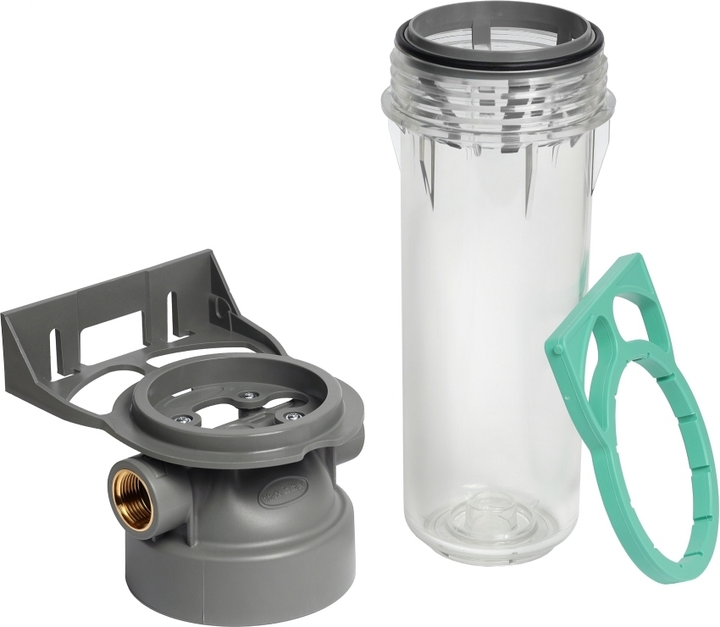 Фільтр Ecosoft магістральний 10' 2P РЕТ, підключення 3/4' латунь, без картриджа (FCPP2P0130/G118 ...